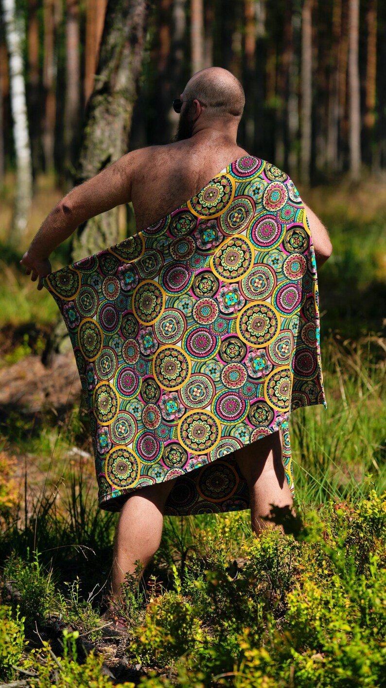 Pareodise Pareo for Men Mandala Pattern, Handmade, Gift for Him, Pareo ...