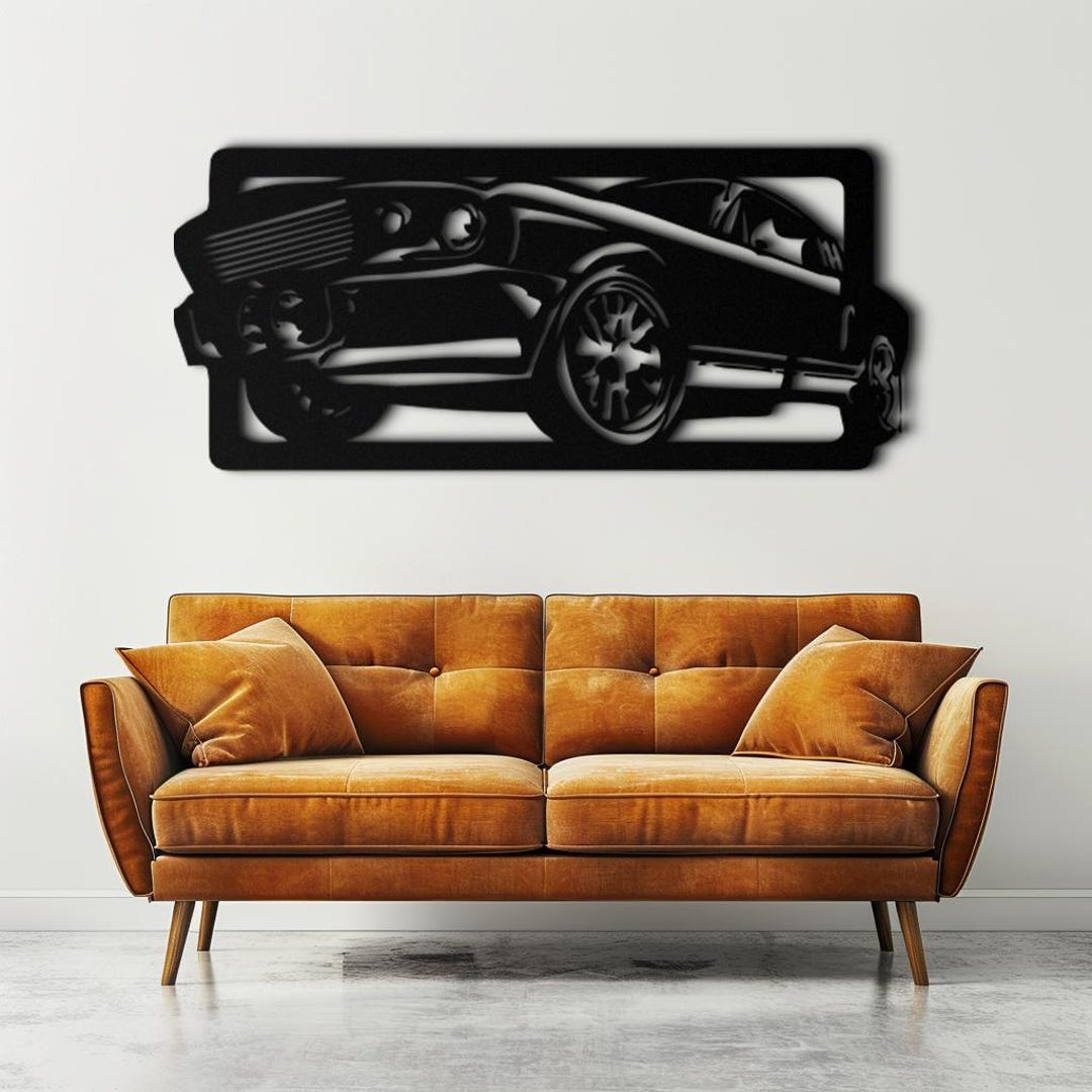 Metal Car Wall Art, Automotive Wall Decor, Racing Car Art, Car Decor ...