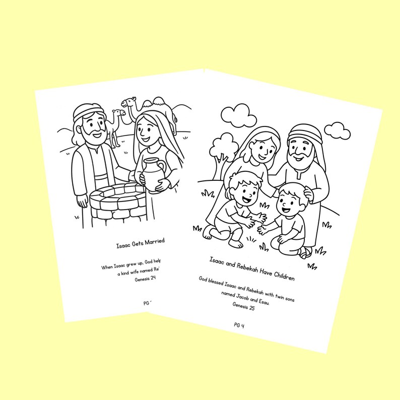 The Story of Isaac, Preschool-2nd Grade, Printable Bible Coloring Pages ...