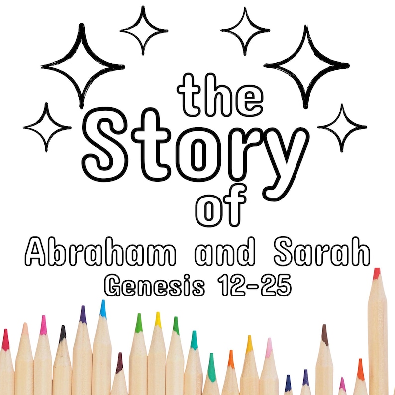 The Story of Abraham and Sarah Coloring Pages | Preschool Bible Lesson ...