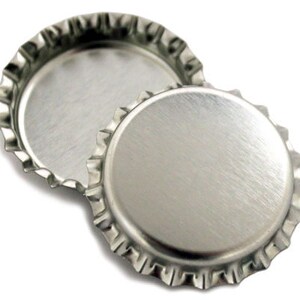 Epoxy Dots Kit: 100 Chrome Bottle Caps & 100 Epoxy Dots - Etsy
