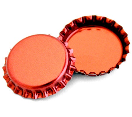 100 Metallic Red Bottle Caps New Linerless - Etsy