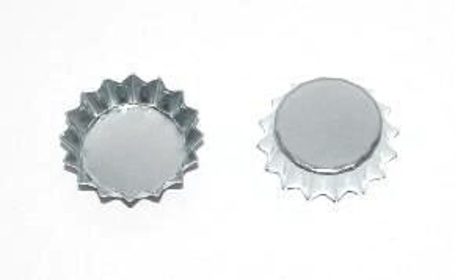 100 Mini Chrome Bottle Caps .5 Inch Small Miniature Bottlecaps - Etsy