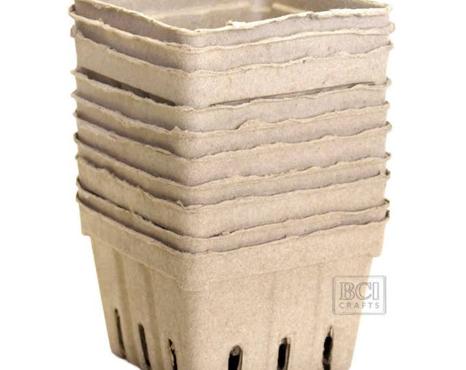 10 Pc Natural Berry Basket, Kraft Strawberry Baskets, 1 Pint Size - Etsy
