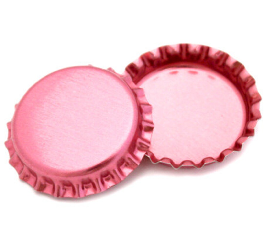 50 Metallic Pink Bottle Caps New Linerless - Etsy
