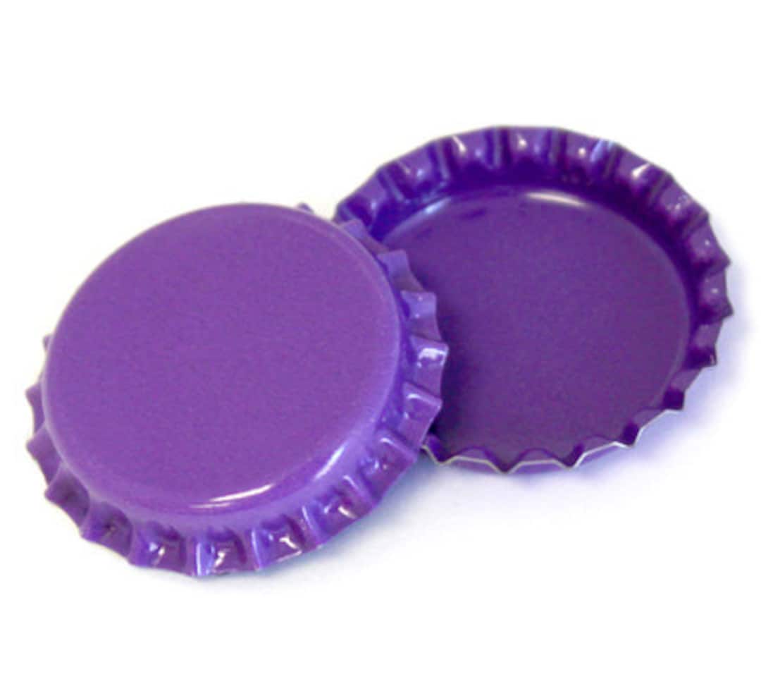 50 Bright Purple Bottle Caps Jewelry Magnets New Linerless BRAND NEW - Etsy