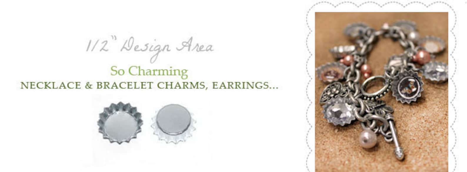 100 Mini Chrome Bottle Caps .5 Inch Small Miniature Bottlecaps - Etsy