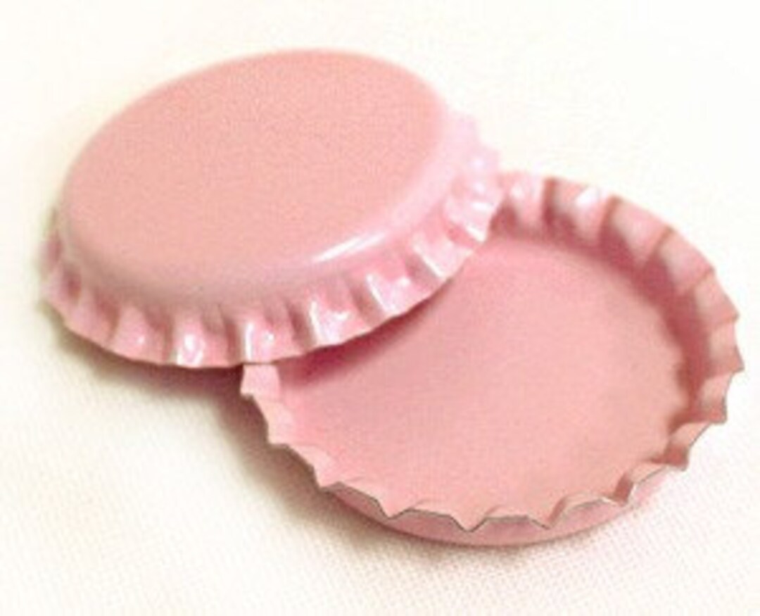 100 Pink ON BOTH SIDES Bottlecaps Bottle Cap Bottlecap Caps Colored Embellishment Blank Craft - Etsy