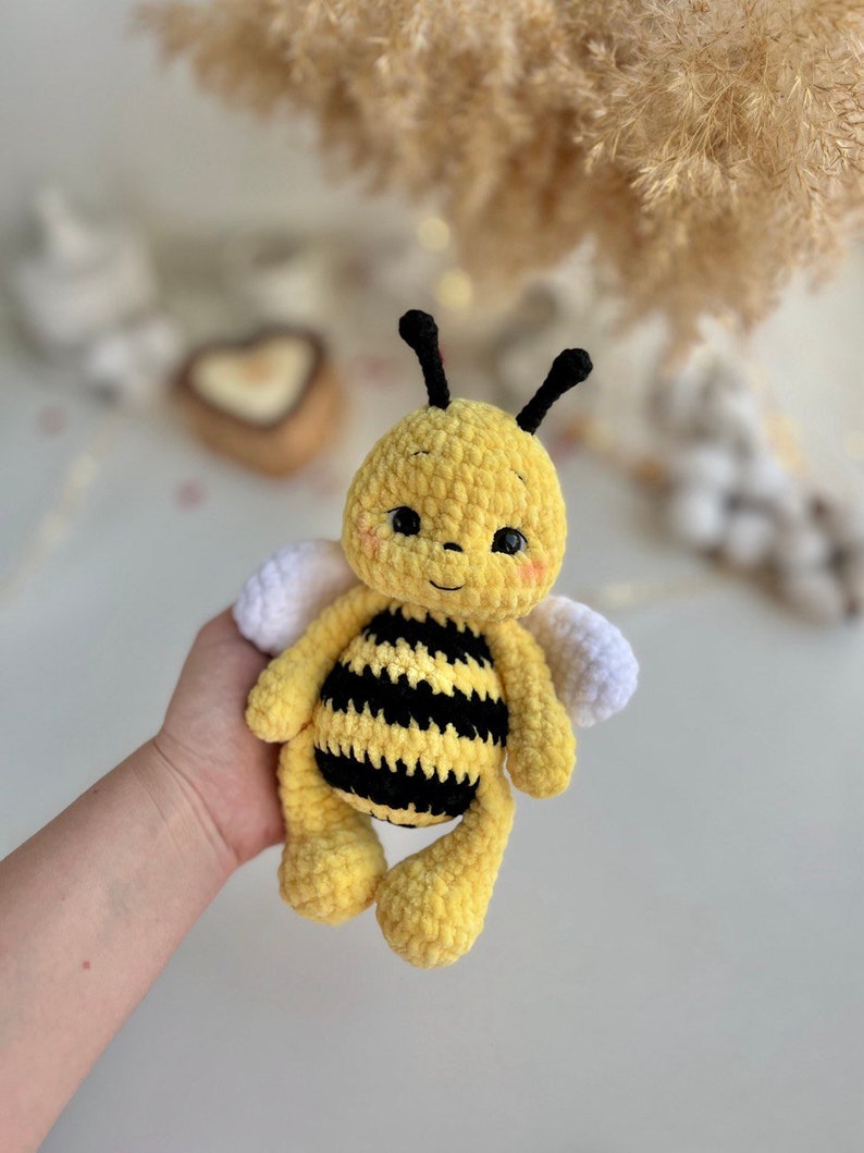 Amigurumi Bee Crochet, Plush Flower Bee Toy (ENG Pattern) - Etsy