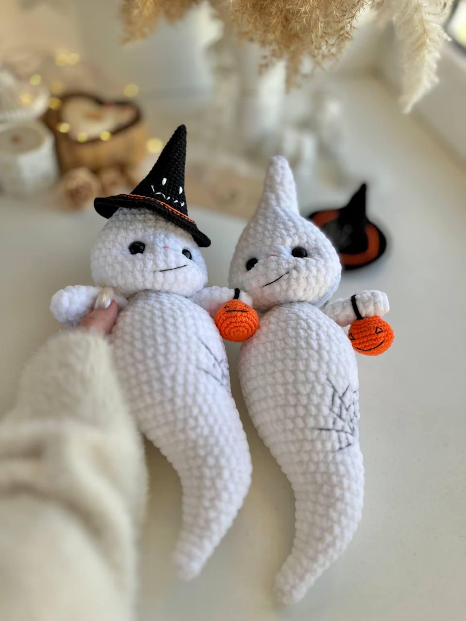 Crochet Ghost Pattern, Amigurumi Toy, Hat and Pumpkin (ENG Pattern) - Etsy