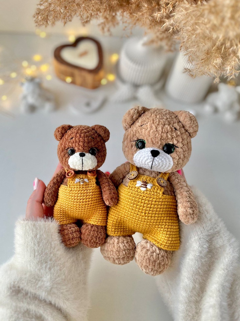 Crochet Pattern Teddy Bear, Amigurumi Bear, Toy Pattern Bear, Bear Amigurumi, Bear Crochet ...