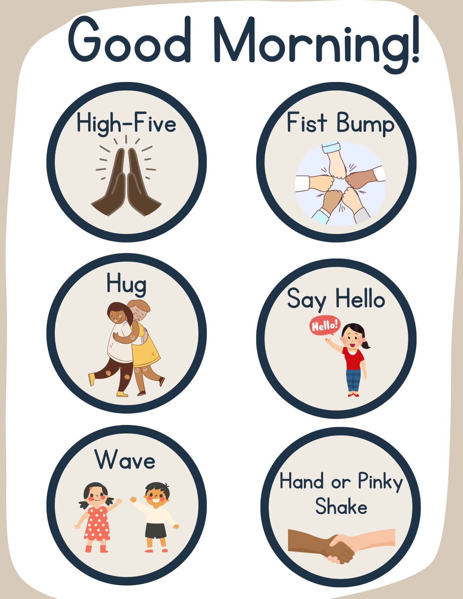 Kindergarten Good Morning Poster - Etsy