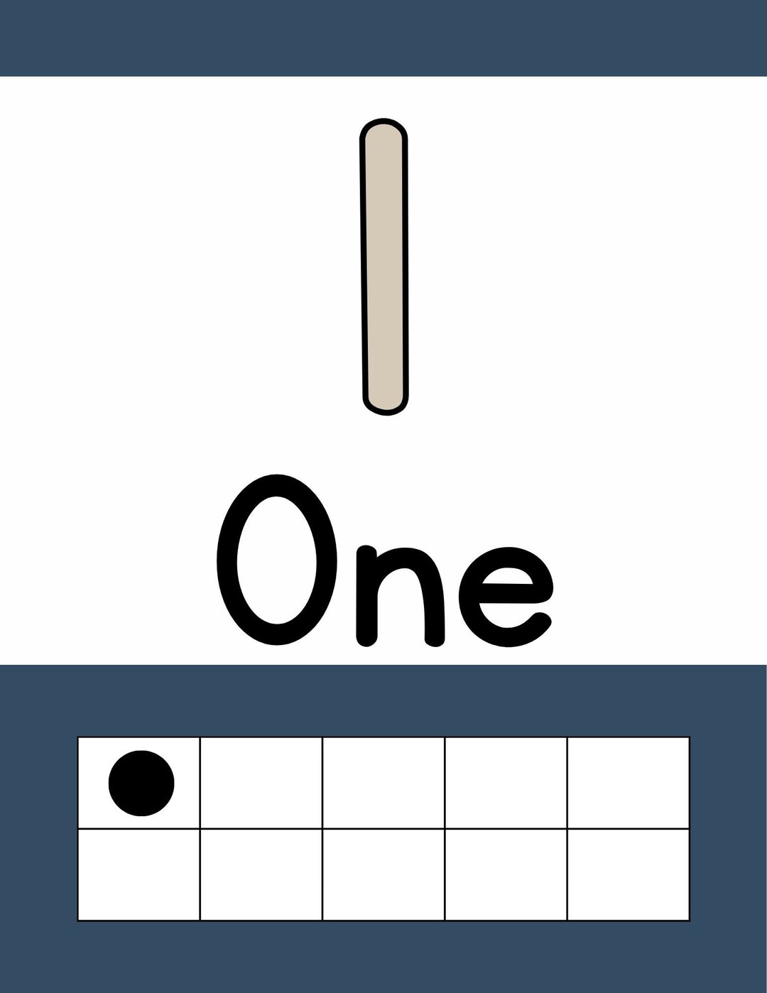 Kindergarten Numbers With Ten-frames - Etsy