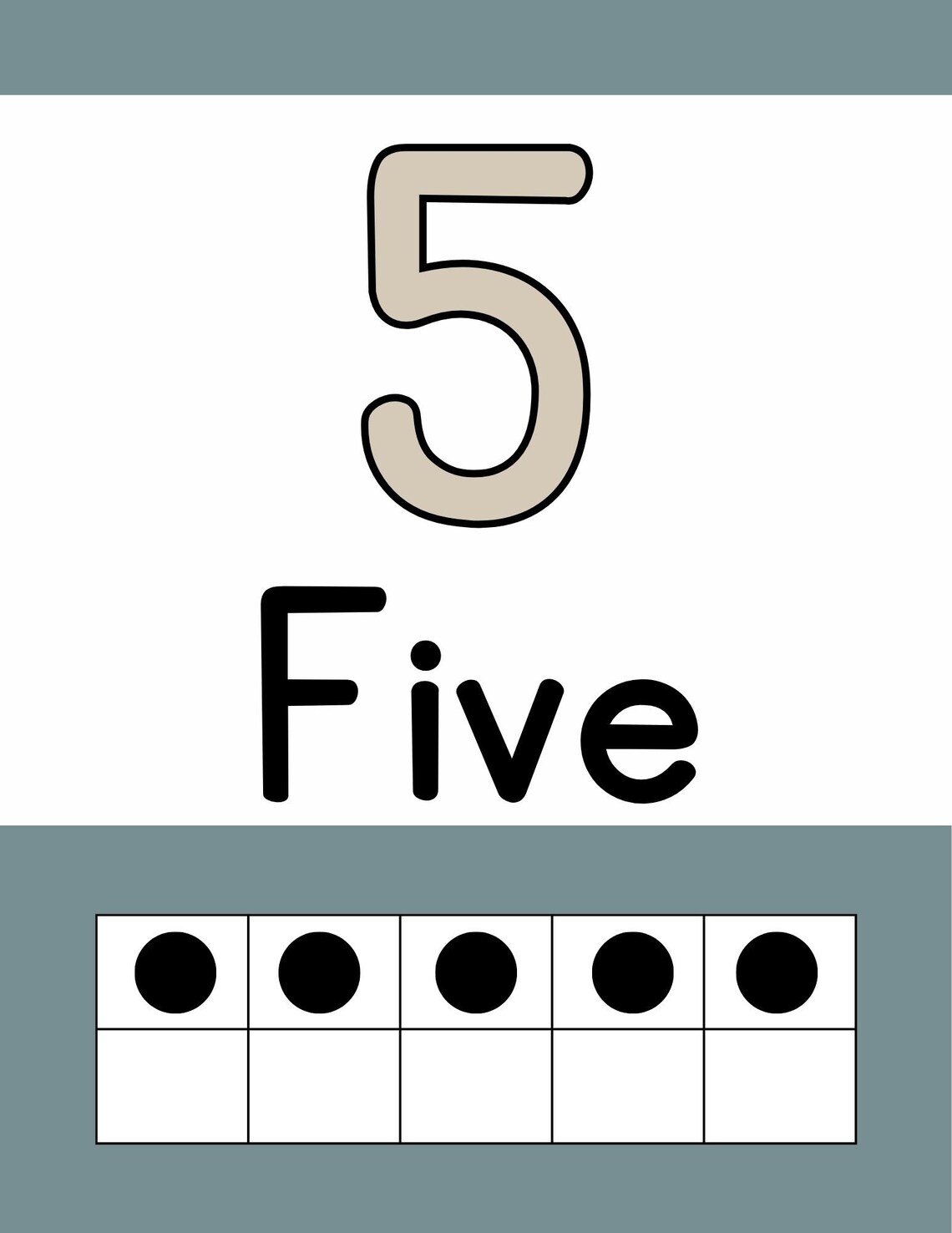 Kindergarten Numbers With Ten-frames - Etsy
