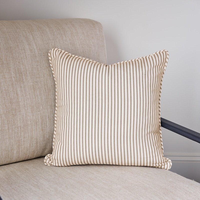 Striped Pillows With Piping - Etsy