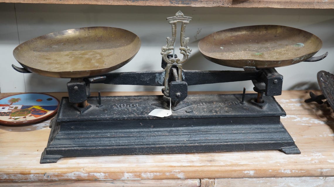 Antique Cast Iron forge Steelyard Scales c. 1870s - Etsy