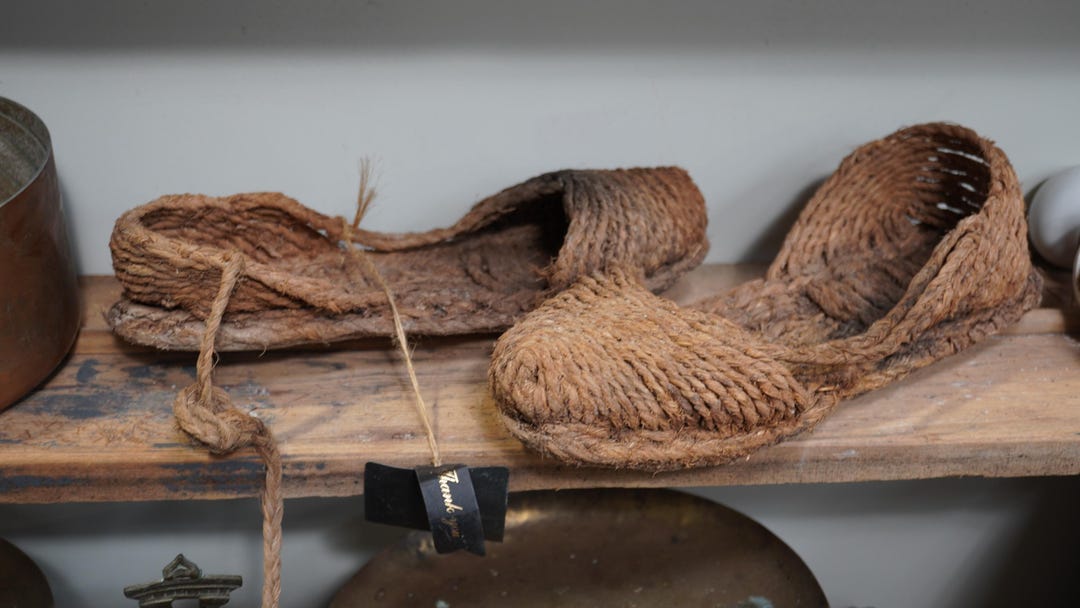 Vintage Wicker Shoes Handmade Rustic Design - Etsy