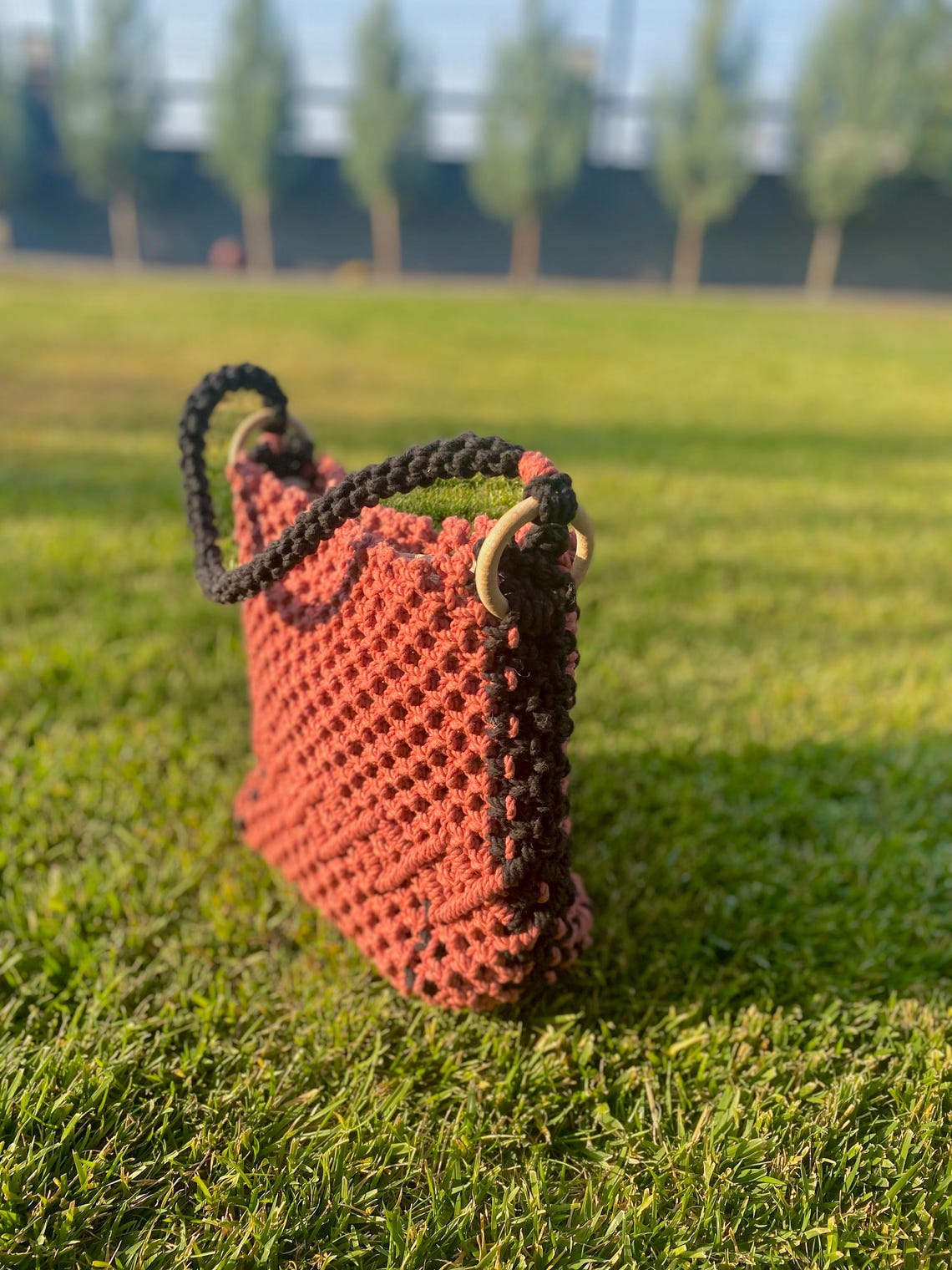 Macrame Bag , Handmade Macrame Bag, Shoulder Macrame Bag - Etsy