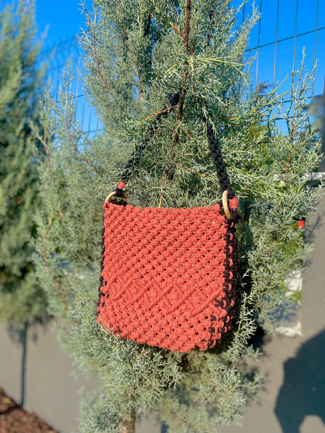 Macrame Bag , Handmade Macrame Bag, Shoulder Macrame Bag - Etsy