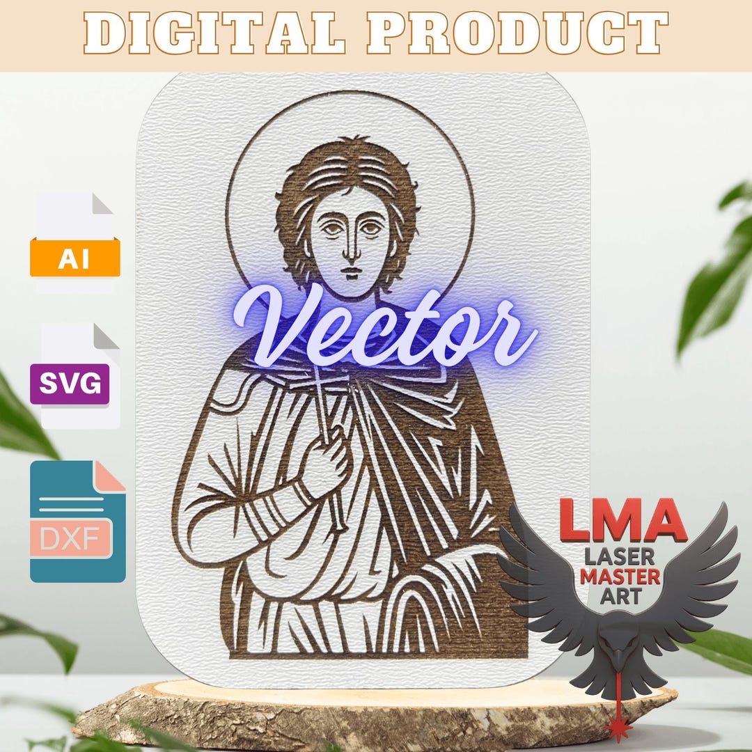 Sveti Trifun | Saint Tryphon Orthodox Icon Vector – Laser Engraving ...