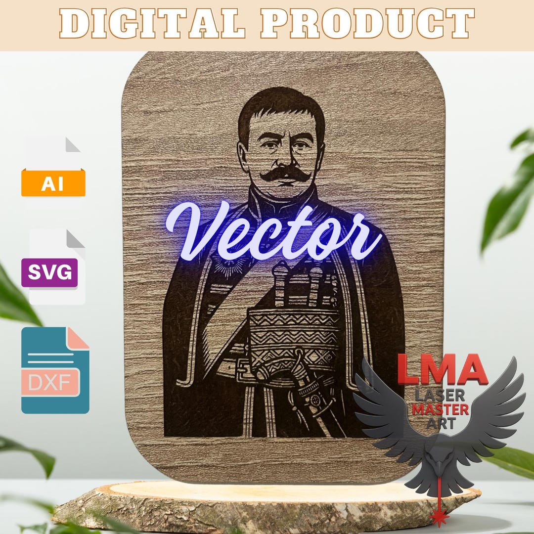 Vozd Karadjordje SVG File: Laser Cut & Engrave (digital Download - Etsy