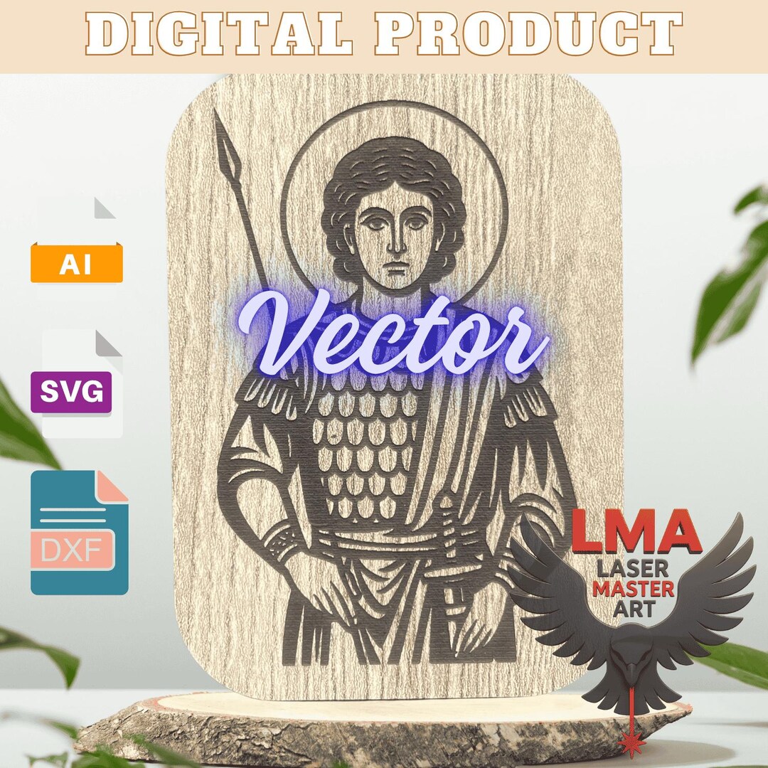Sveti Prokopije Icon | Laser Cut & Engrave File (SVG, AI, DXF) - Etsy