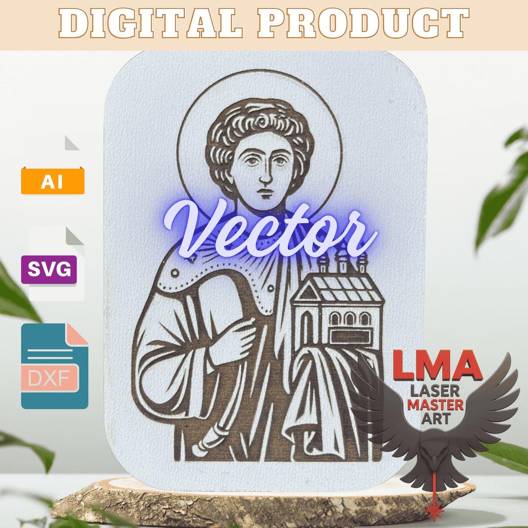 Sveti Stefan | Saint Stephen Icon Vector | Orthodox Laser Cut File (SVG ...