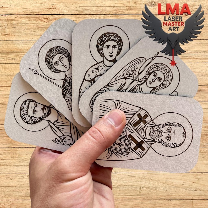 Sveti Luka | Saint Luke Icon Vector | Orthodox Laser Cut File (SVG, DXF ...
