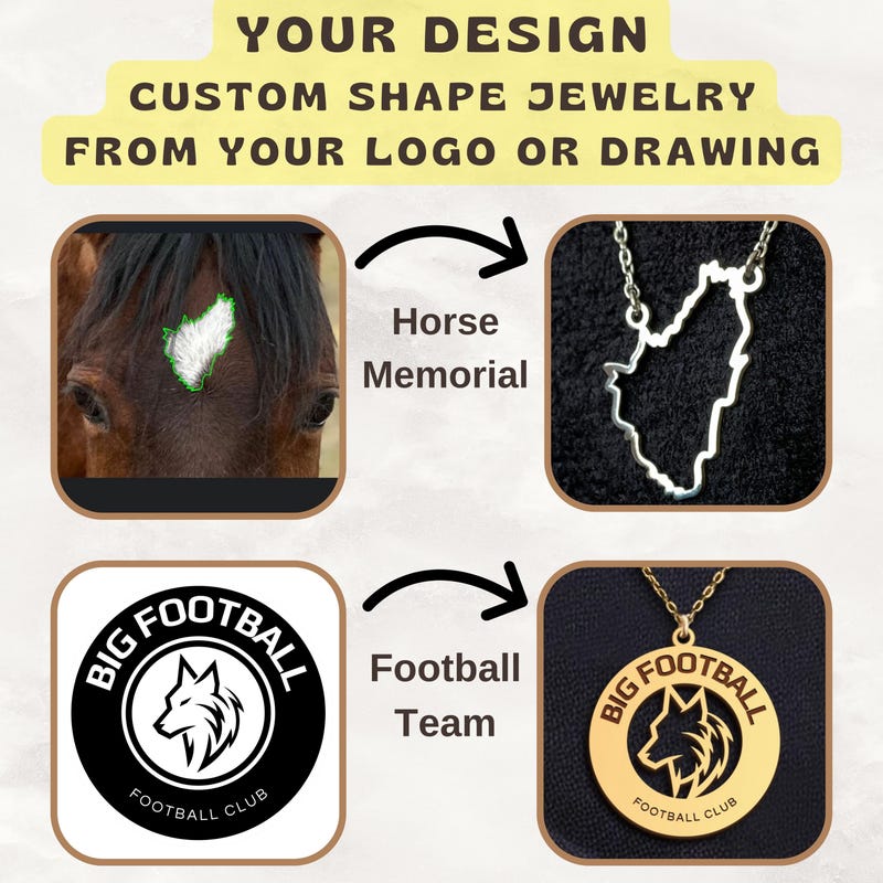 Custom Pendant Any Shape - Etsy