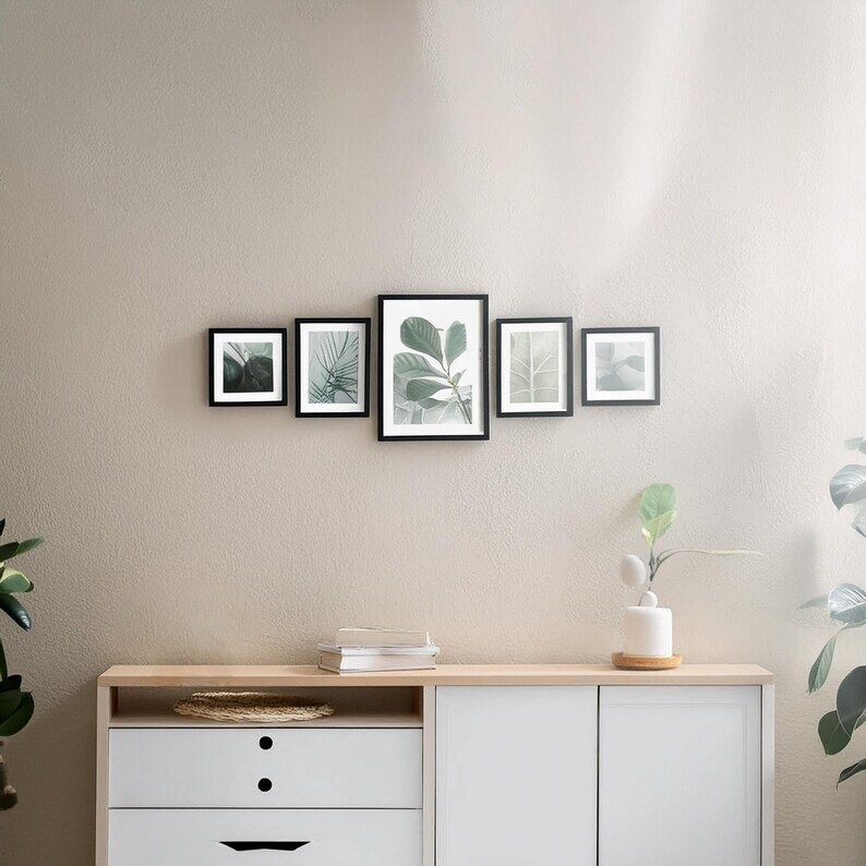 Nail-free Frame Collage Set for Aesthetic Walls 5 Pieces 12x16, 8x12 ...