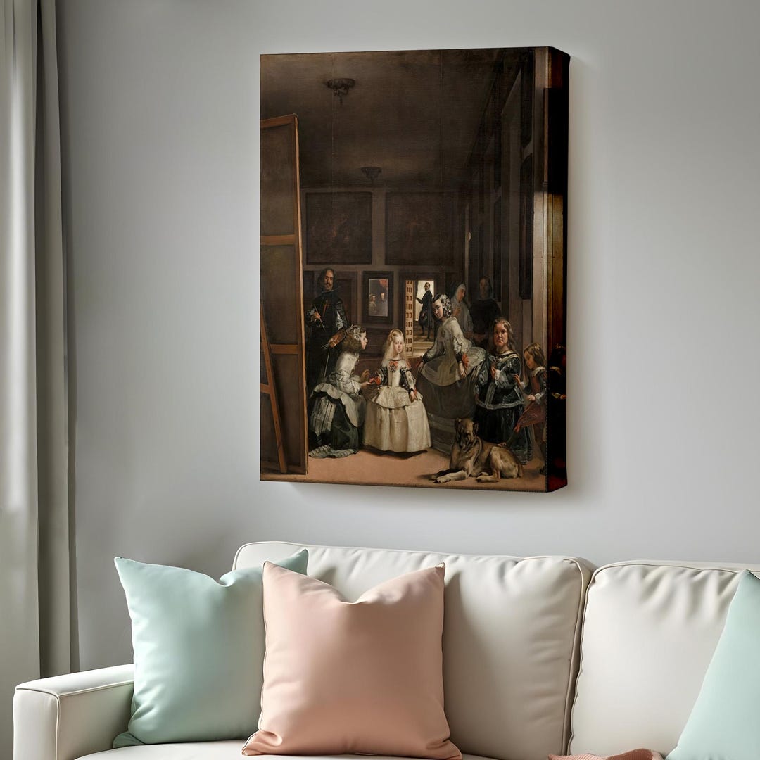 Las Meninas - Diego Velázquez Classic Art Canvas Painting, Canvas Room ...