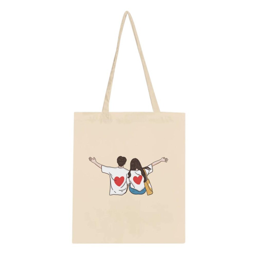 Valentine Day Classic Tote Bag, All You Need is Love Tote Bag, Couple ...