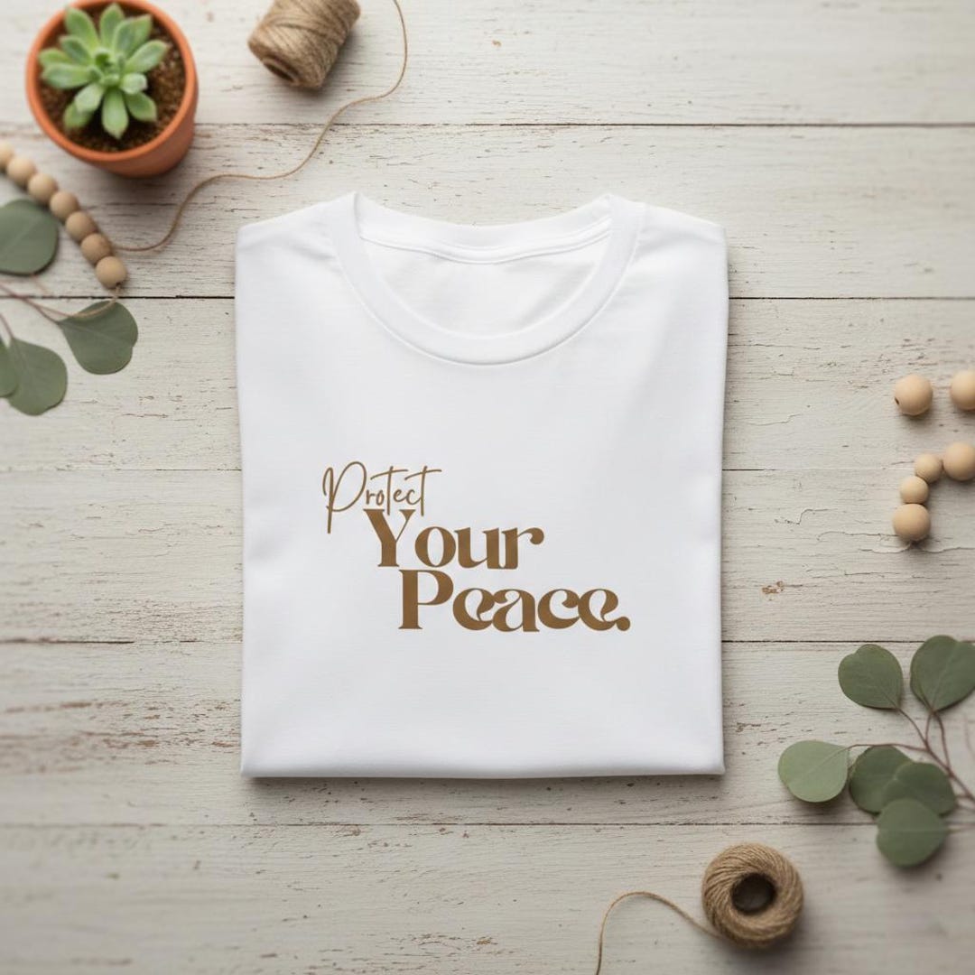 Protect Your Peace T-shirt | Unisex Garment-dyed Heavyweight Cotton Tee ...