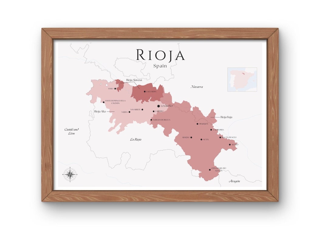 Rioja Wine Map (digital Product): Explore the Vineyards of Spain ...