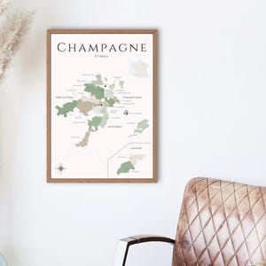 Champagne Wine Map (digital Product): Explore the Vineyards of France ...