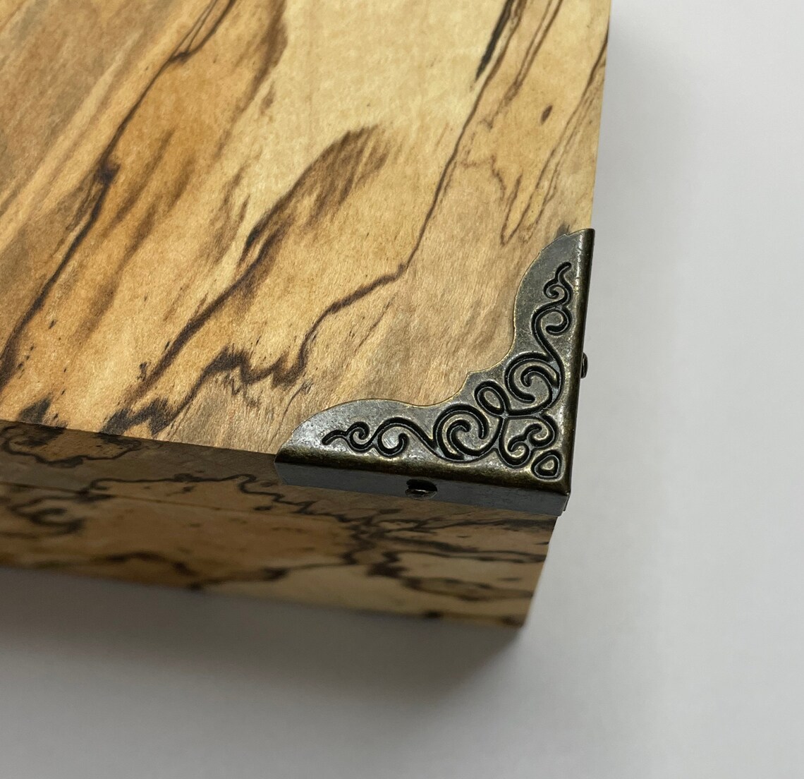 Large Dice Box With Mini Holder, and Magnet Closure Spalted Maple - Etsy