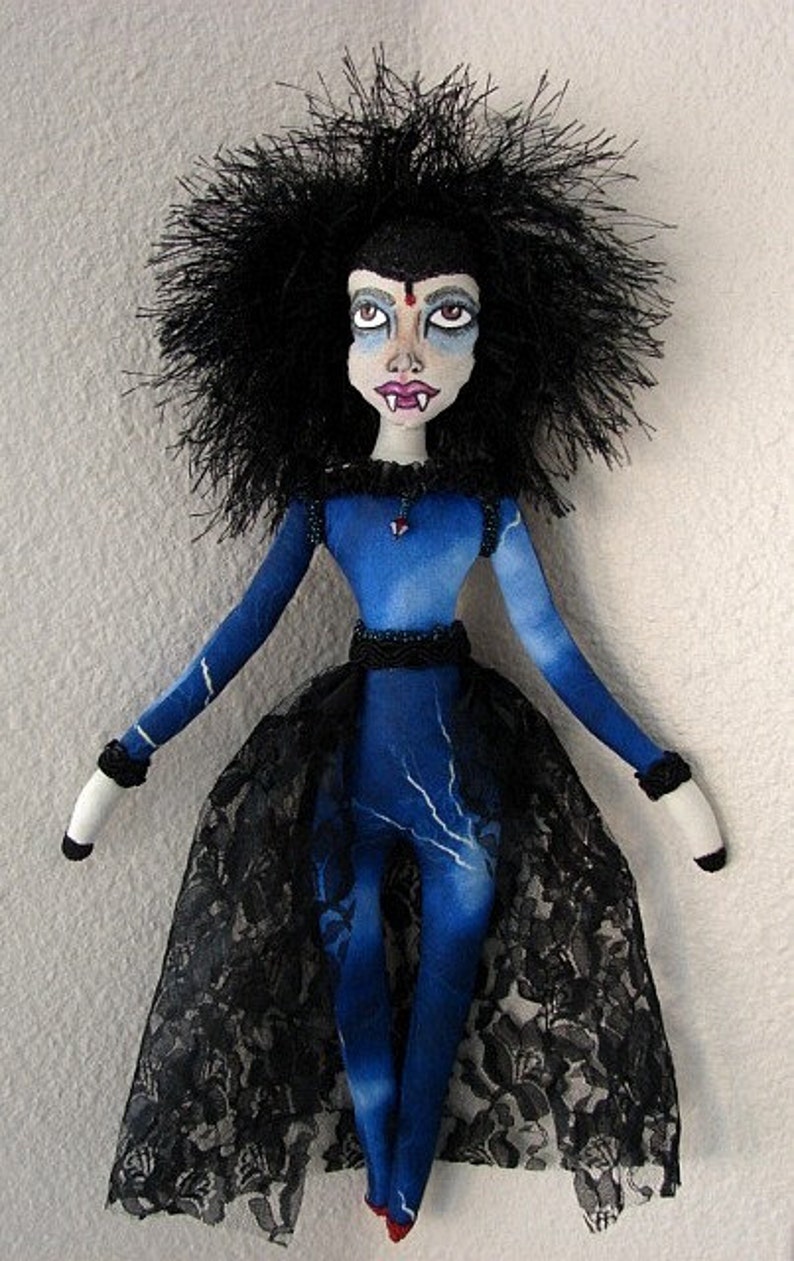 Vampire Art Doll-gothic Lady of the Dark (made by Request) - Etsy