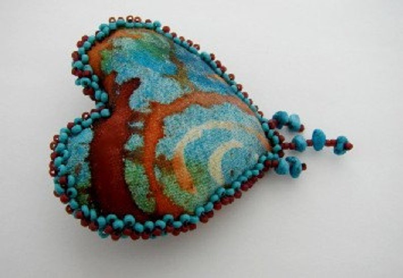 Southwest Style Turquoise Heart Pin ( (similar Heart Made to Order by ...