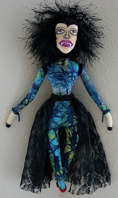 Vampire Art Doll-vampirena-ooak-female Vampire Doll (made to Order) - Etsy