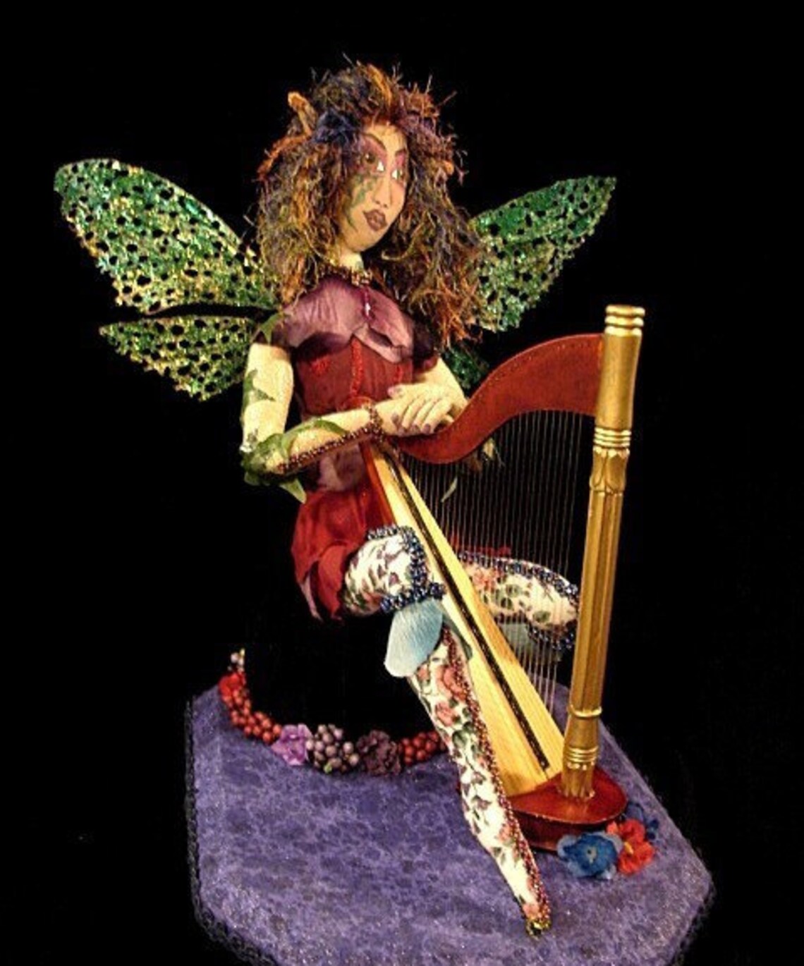 Fairy Doll-celesta the Harp Fairy (original is in a Private Collection ...