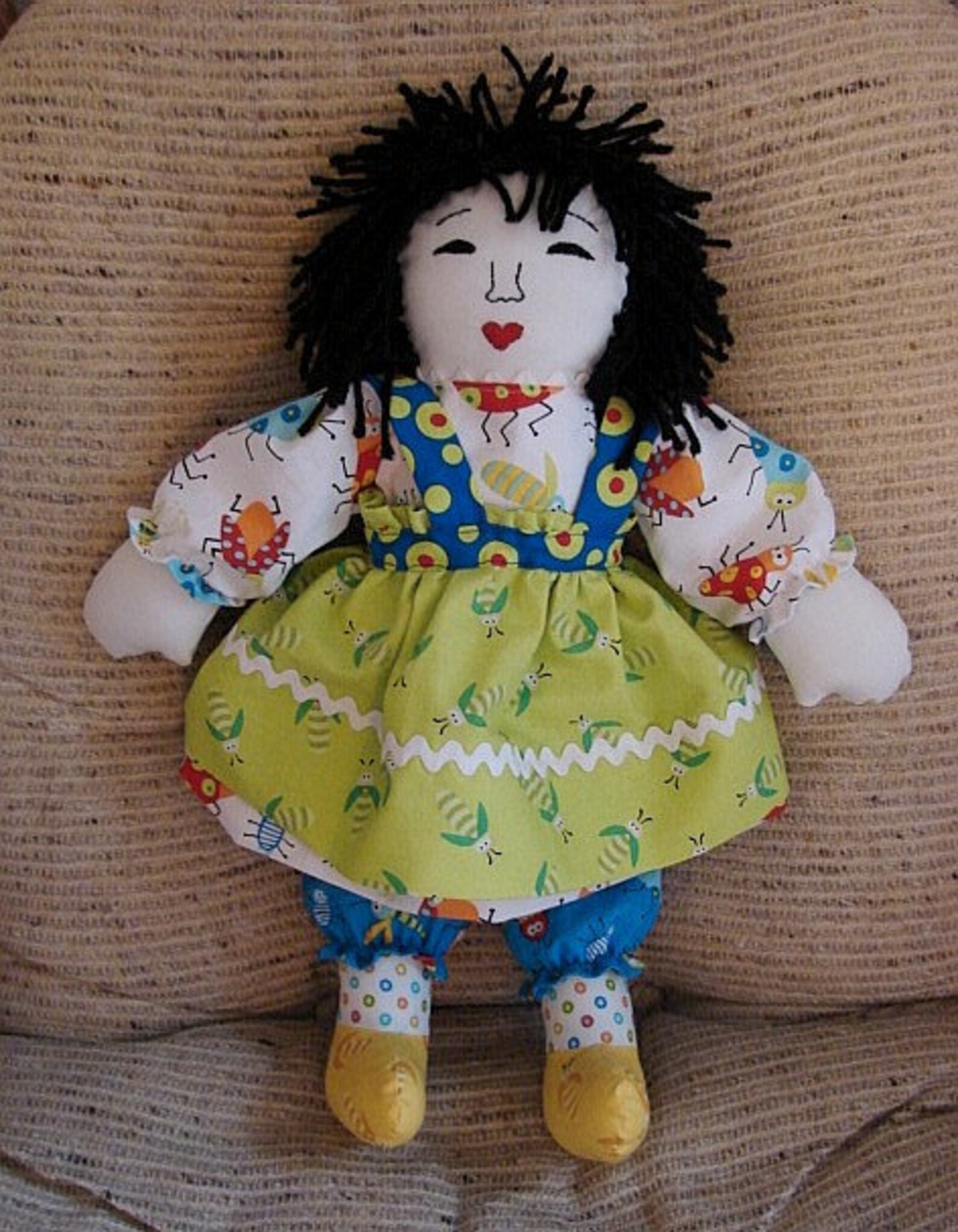 Rag Doll-little Asian Rag Doll Made From Quilt Fabrics (similar Doll ...