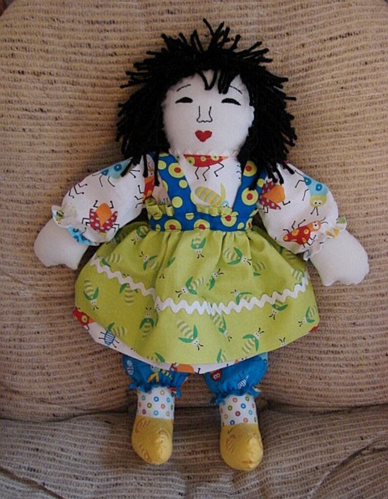 Rag Doll-little Asian Rag Doll Made From Quilt Fabrics (similar Doll ...