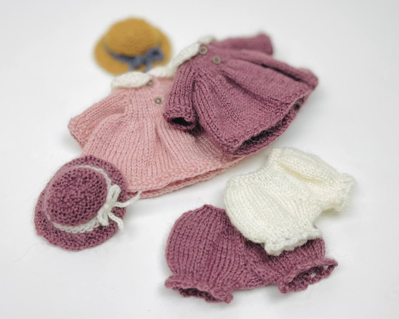Knitted Outfit for Mini Teddy Bear, Toy Clothes Pattern (PDF) - Etsy