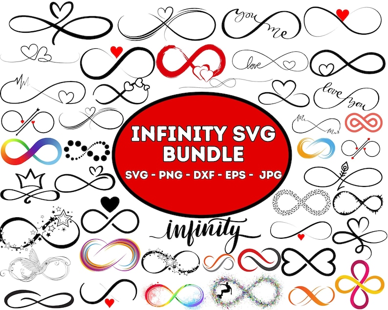 Infinity Symbol SVG, Infinity PNG Bundle, Infinity Clipart, Infinity ...