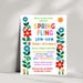 Spring Fling School Flyer Invitation, Editable Spring Fling Festival ...