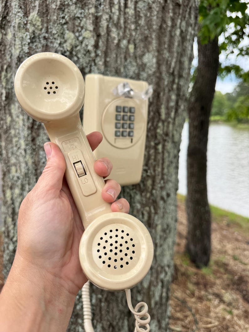 Vintage Cortelco Push Button Wall Phone - Etsy