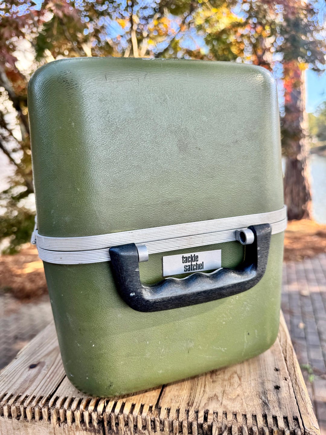 Vintage Green Tackle Satchel Box - Etsy