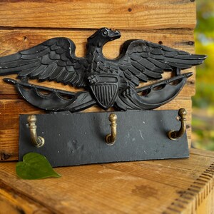 Vintage Cast Iron Patriotic Eagle Key Entryway Hanger - Etsy