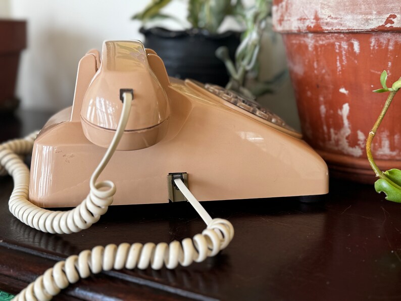 Vintage Beige Rotary Telephone - Etsy