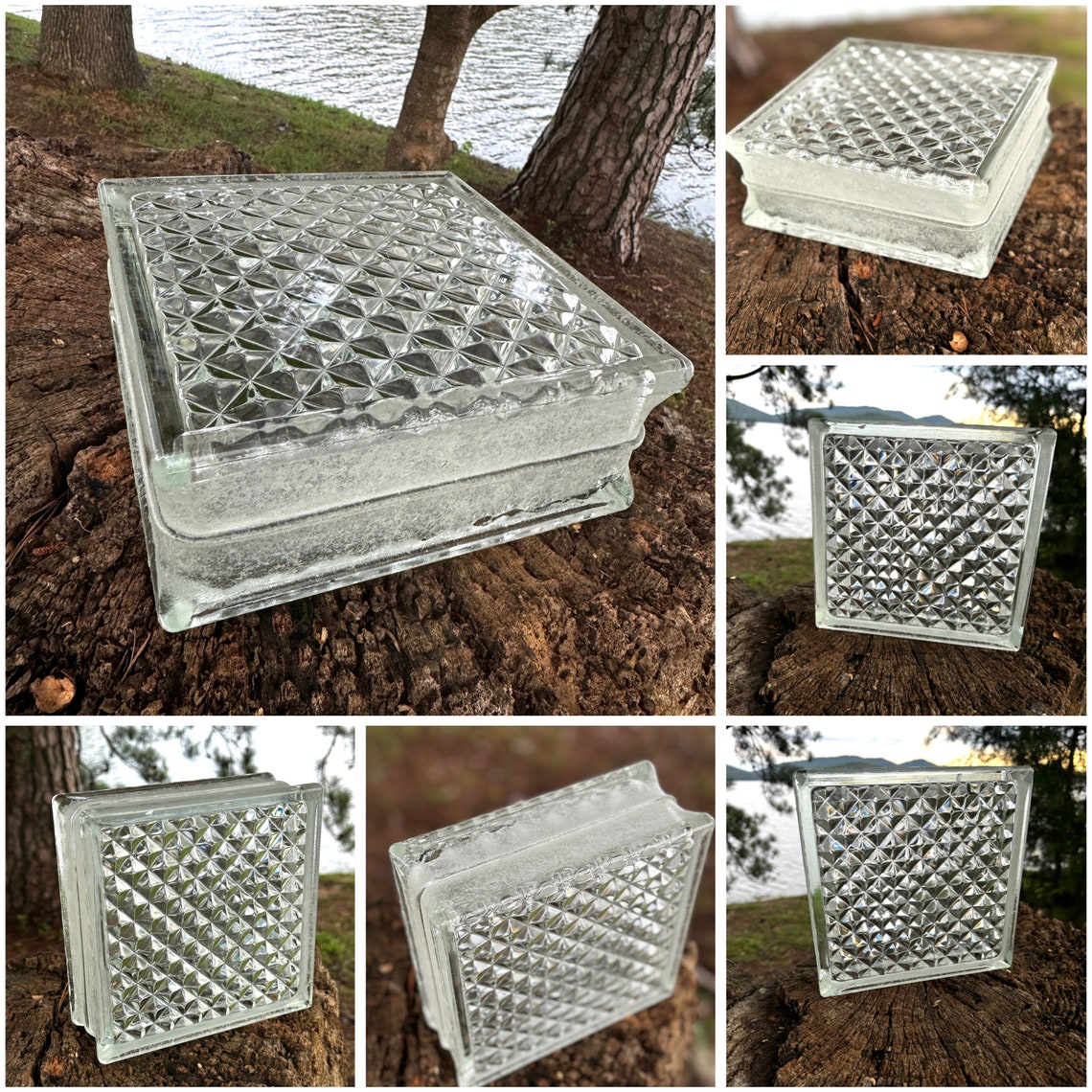 Vintage Retro Glass Blocks Architectural Salvage 7 Available - Etsy